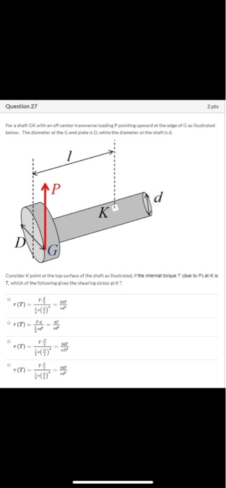 Solved Question 24 2 pts If a plane (2D) stress state in the | Chegg.com