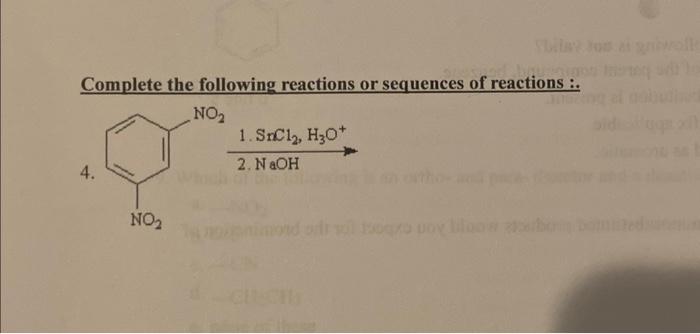 Complete the following reactions or sequences of | Chegg.com
