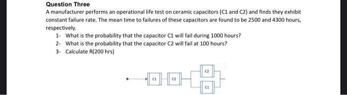 Solved Question 1 Seven components in series are each | Chegg.com