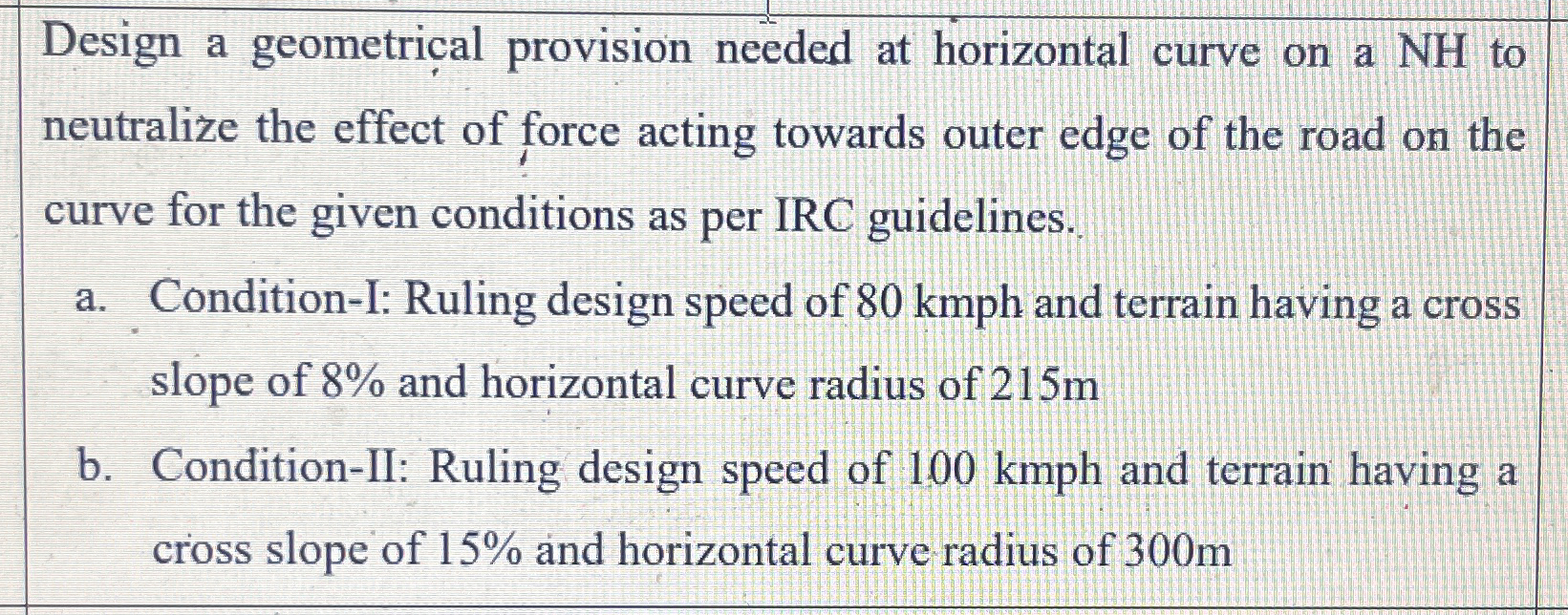 Solved Design a geometrical provision needed at horizontal | Chegg.com