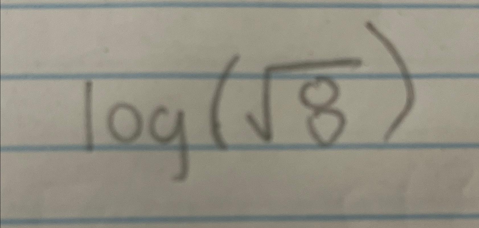 Solved log(82) | Chegg.com