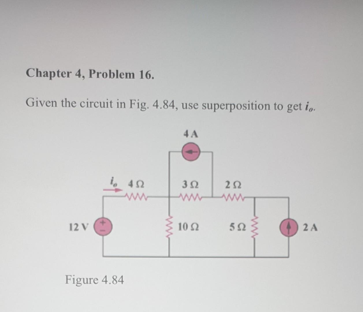 Solved Chapter 4, Problem 16. Given the circuit in Fig. | Chegg.com