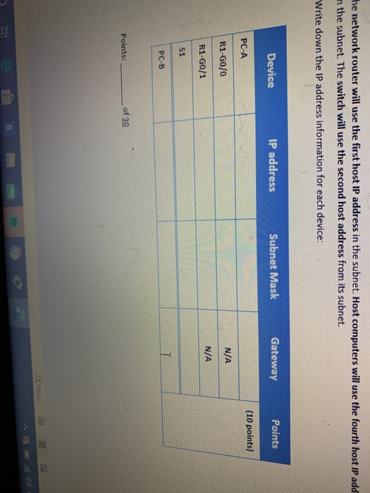 Solved CCNA: Introduction to Networks Part 1: Develop the | Chegg.com
