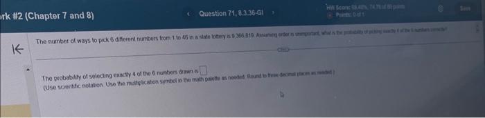 Solved The peobselity of selecding exactiy 4 of tho 6 | Chegg.com