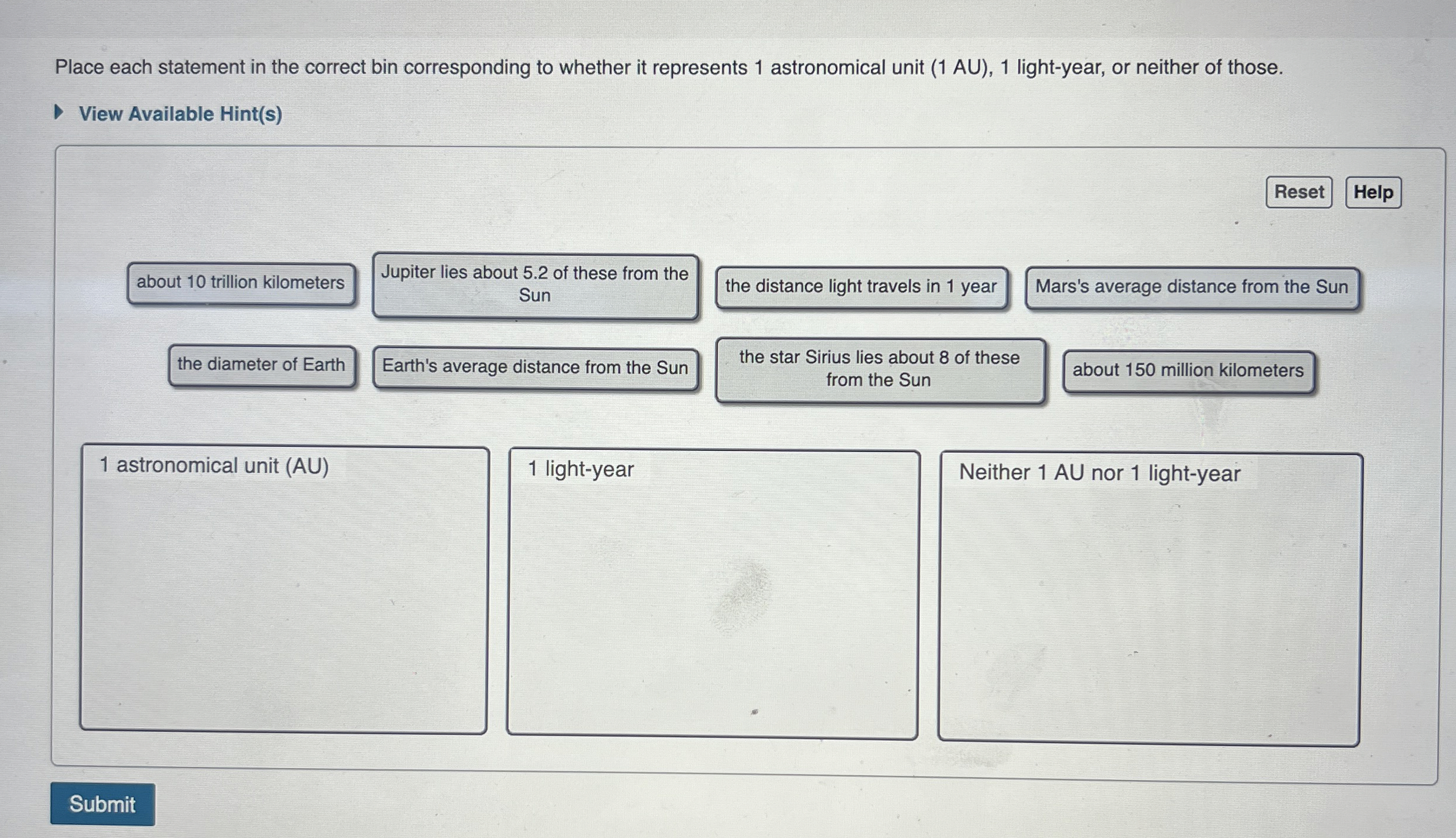 Solved Place each statement in the correct bin corresponding | Chegg.com