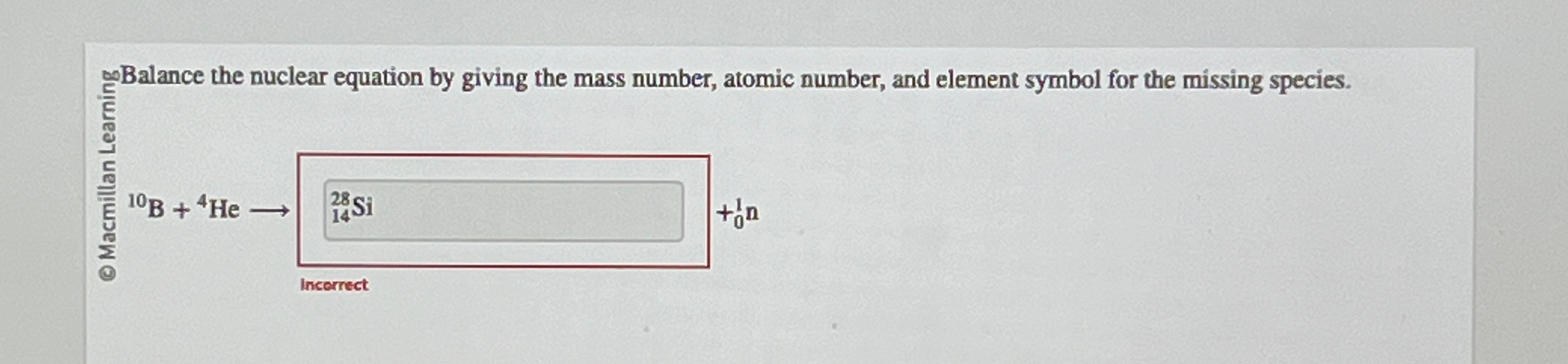 Solved Balance the nuclear equation by giving the mass | Chegg.com