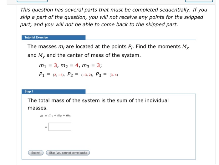 Solved This question has several parts that must be | Chegg.com