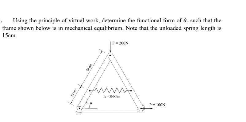 Solved Using the principle of virtual work, determine the | Chegg.com