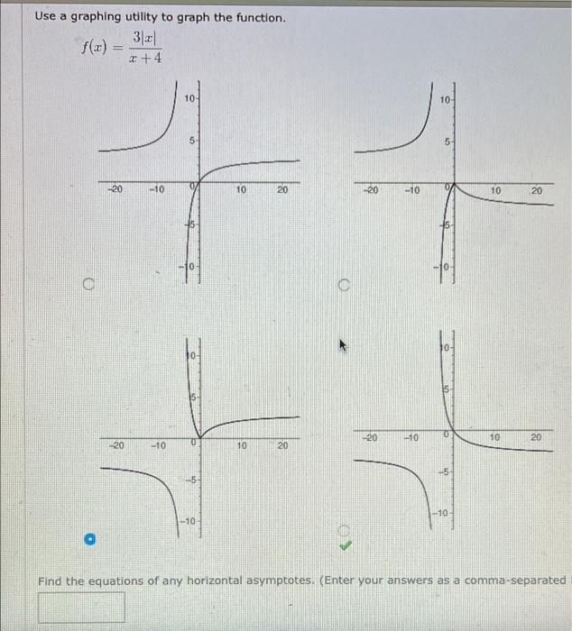 Solved Use a graphing utility to graph the function. f(x) | Chegg.com