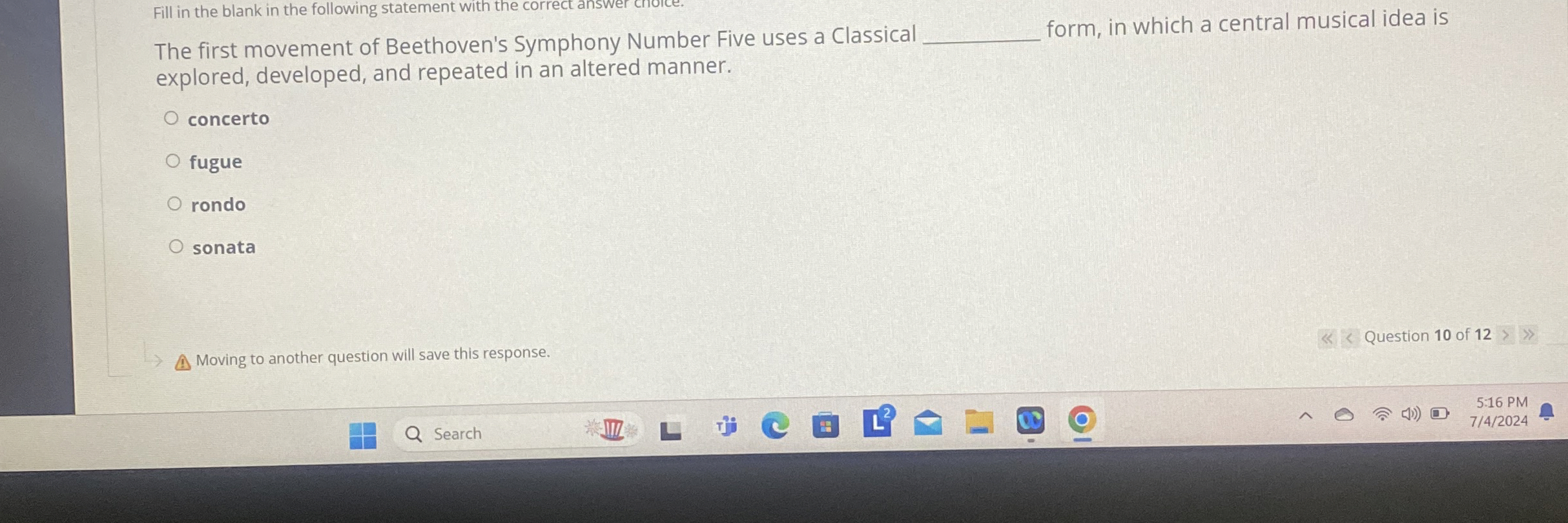 Solved Fill in the blank in the following statement with the | Chegg.com