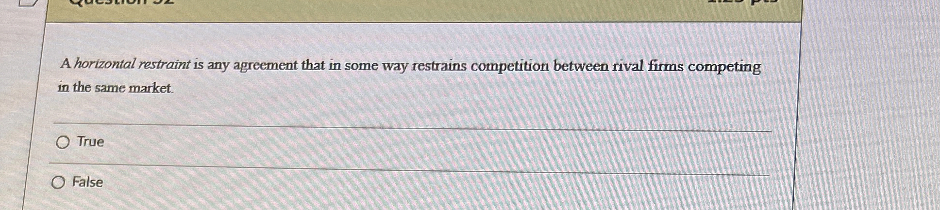 Solved A horizontal restraint is any agreement that in some | Chegg.com