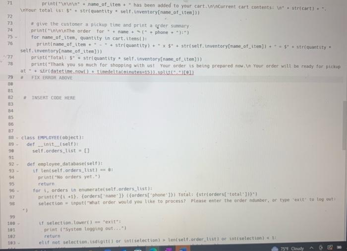 Solved 3 \# define the inventory, assign in to all inventory | Chegg.com