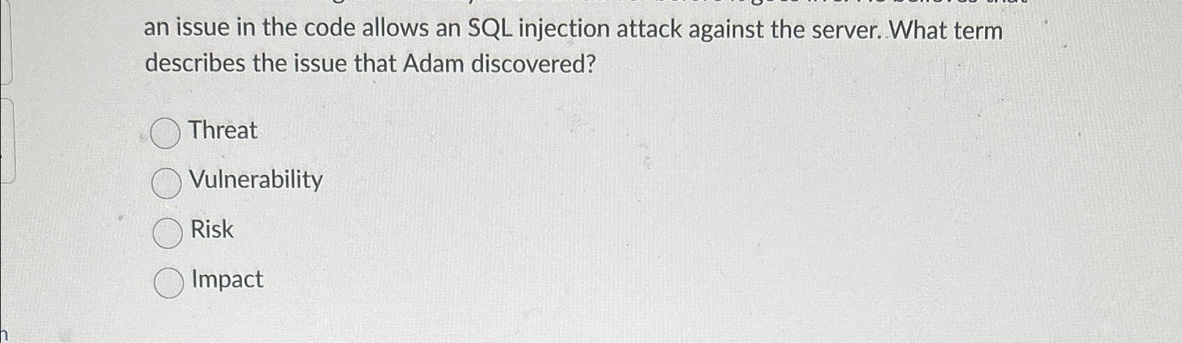 Solved An Issue In The Code Allows An Sql Injection Attack