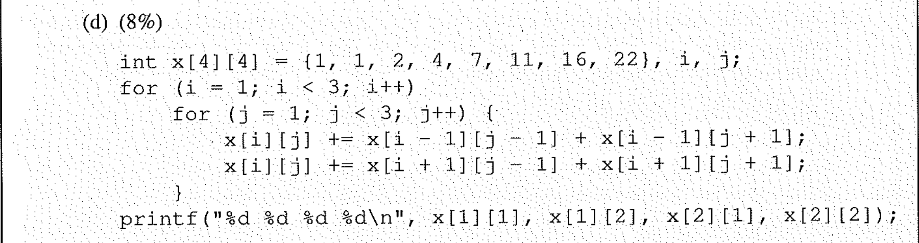 Solved Can you find the ouput of this code fragment? | Chegg.com