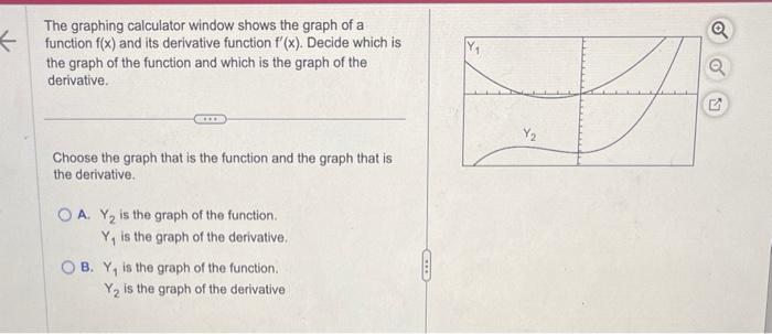 Solved The graphing calculator window shows the graph of a | Chegg.com