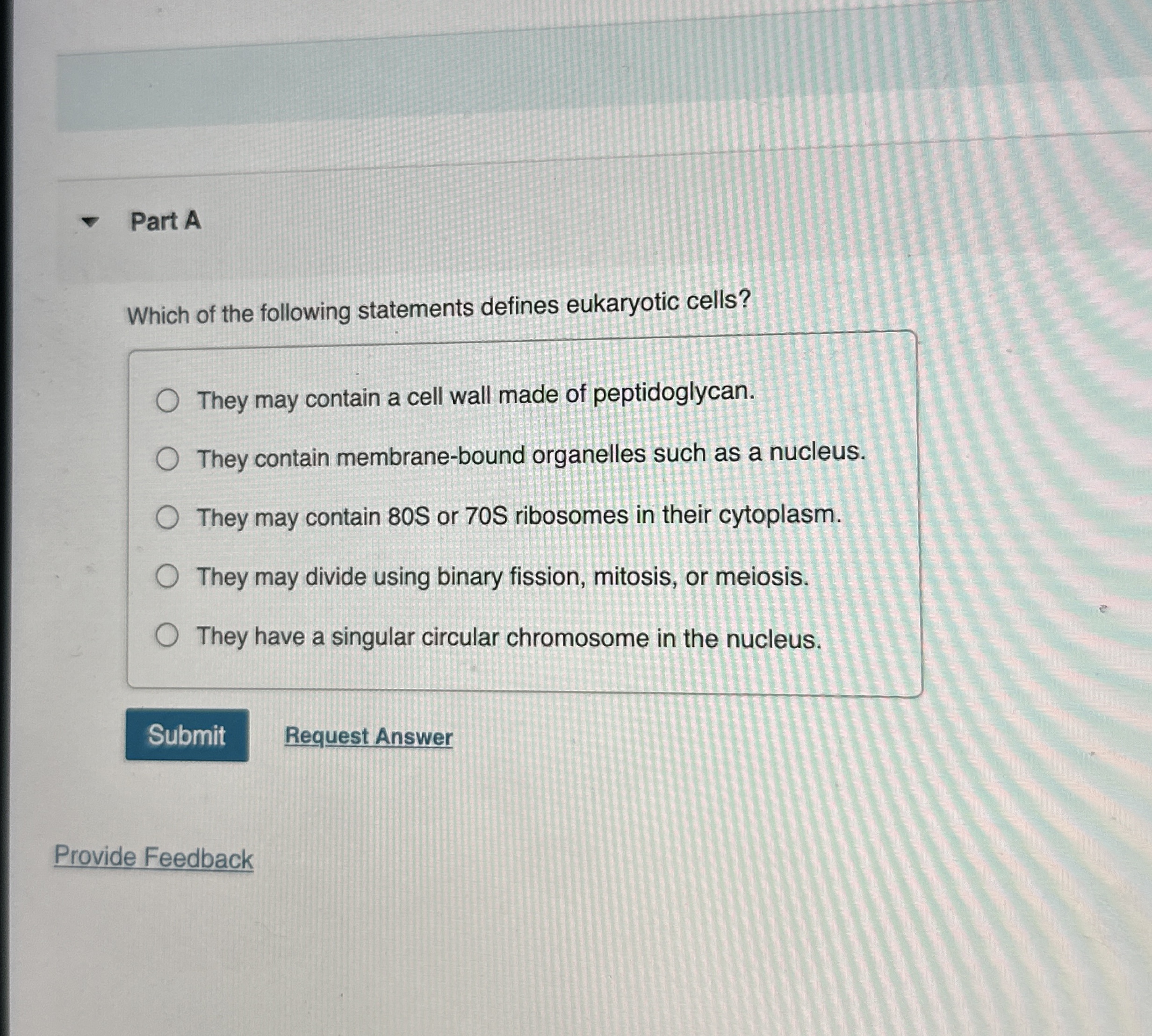 Solved Part AWhich of the following statements defines | Chegg.com
