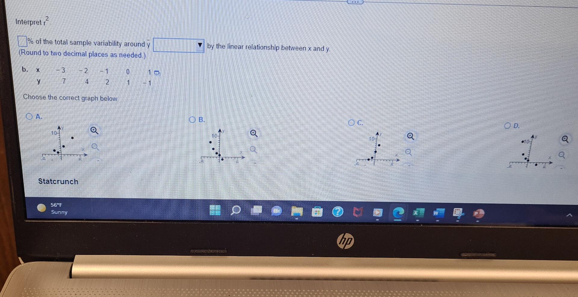 Solved Construct a scattergram for each data set Then | Chegg.com
