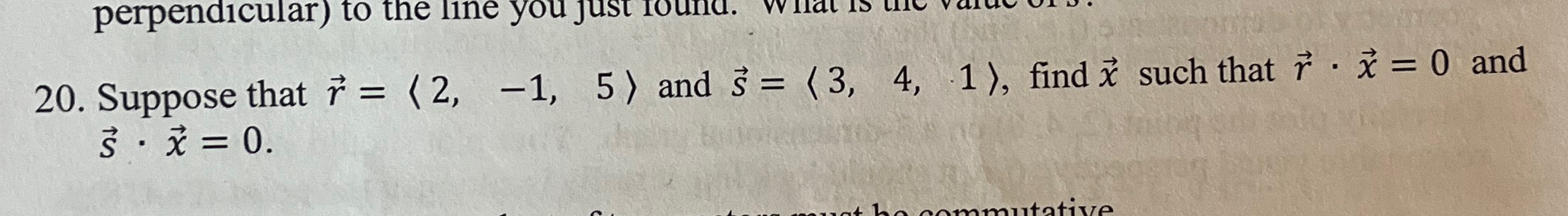Solved Suppose that vec(r)=(:2,-1,5:) ﻿and vec(s)=(:3,4,1:), | Chegg.com