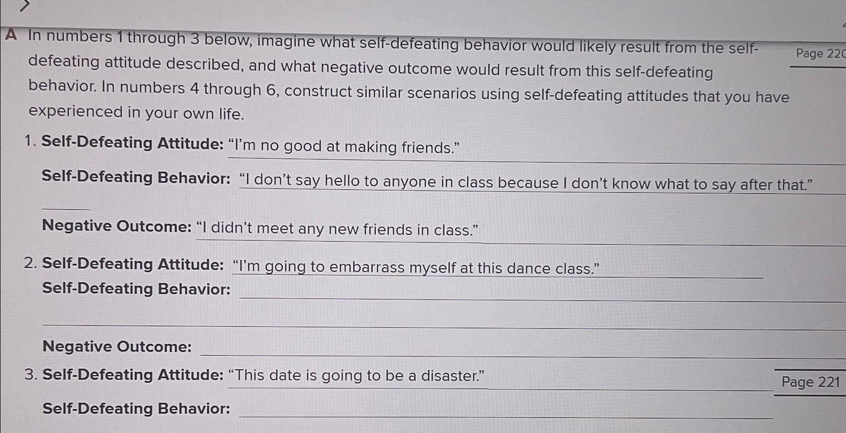 Solved A In numbers 1 ﻿through 3 ﻿below, imagine what | Chegg.com