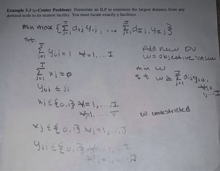 Solved create ab AMPL .mod for the p-center. where p is | Chegg.com