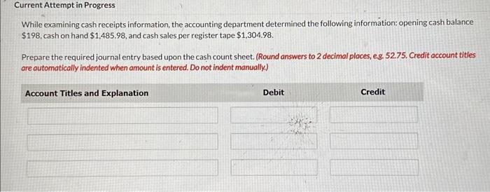 Solved While examining cash receipts information, the | Chegg.com