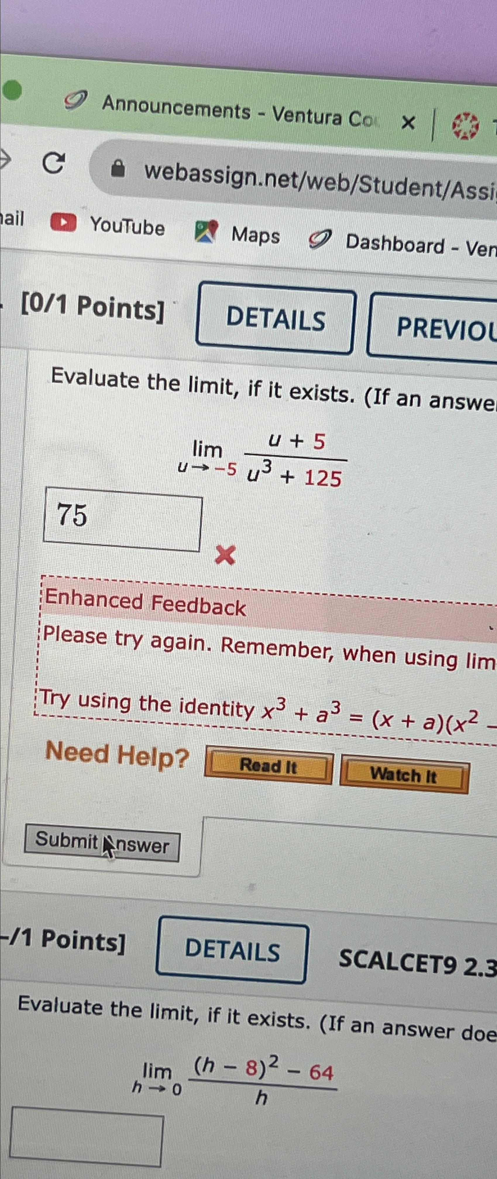 Solved Announcements - ﻿Ventura | Chegg.com