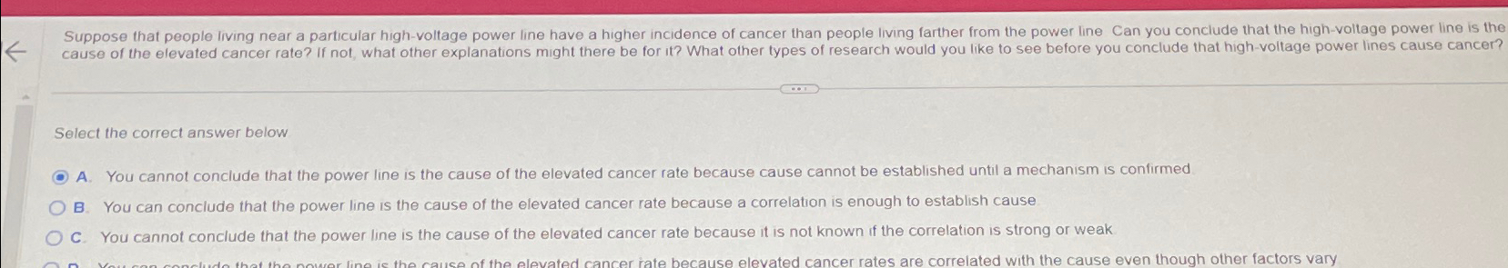 Solved Select the correct answer belowA. ﻿You cannot | Chegg.com