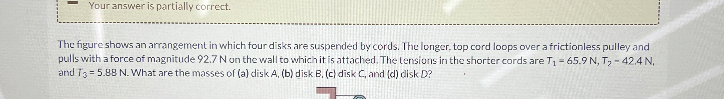 Solved The figure shows an arrangement in which four disks | Chegg.com