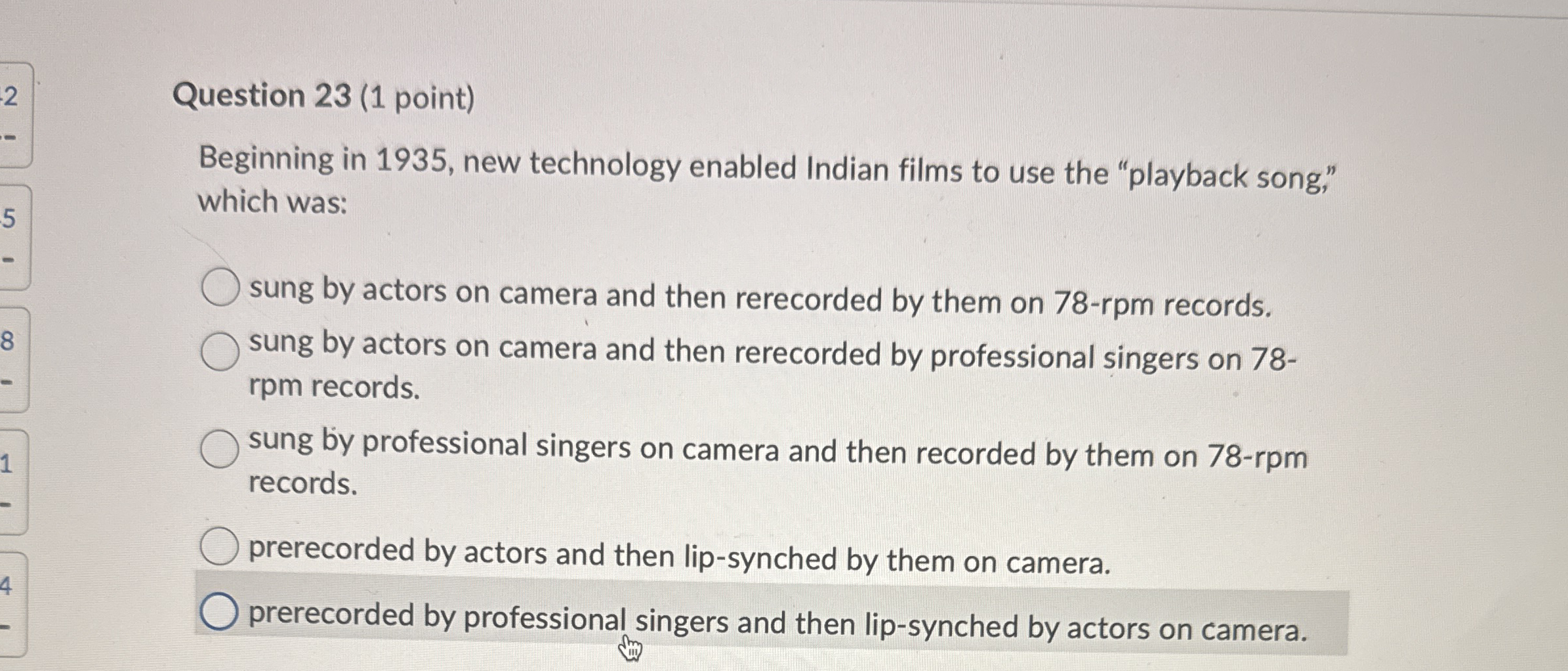Solved Question 23 (1 ﻿point)Beginning in 1935, ﻿new | Chegg.com
