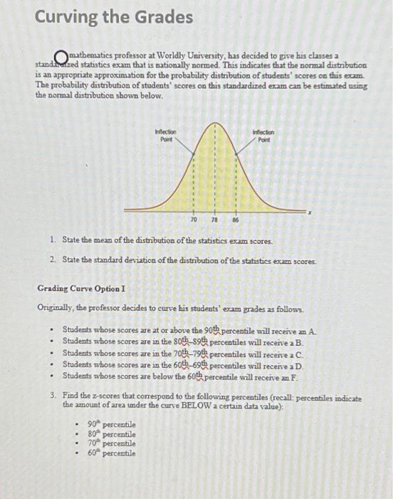 Solved 4. Using that information, find the exam scores that | Chegg.com