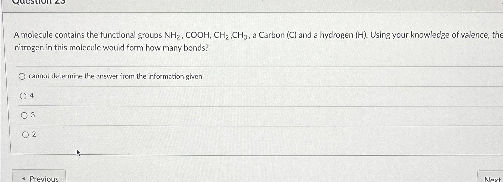 Solved A molecule contains the functional groups | Chegg.com