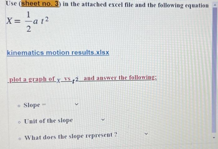 Solved Use (sheet no. 3) in the attached excel file and the | Chegg.com