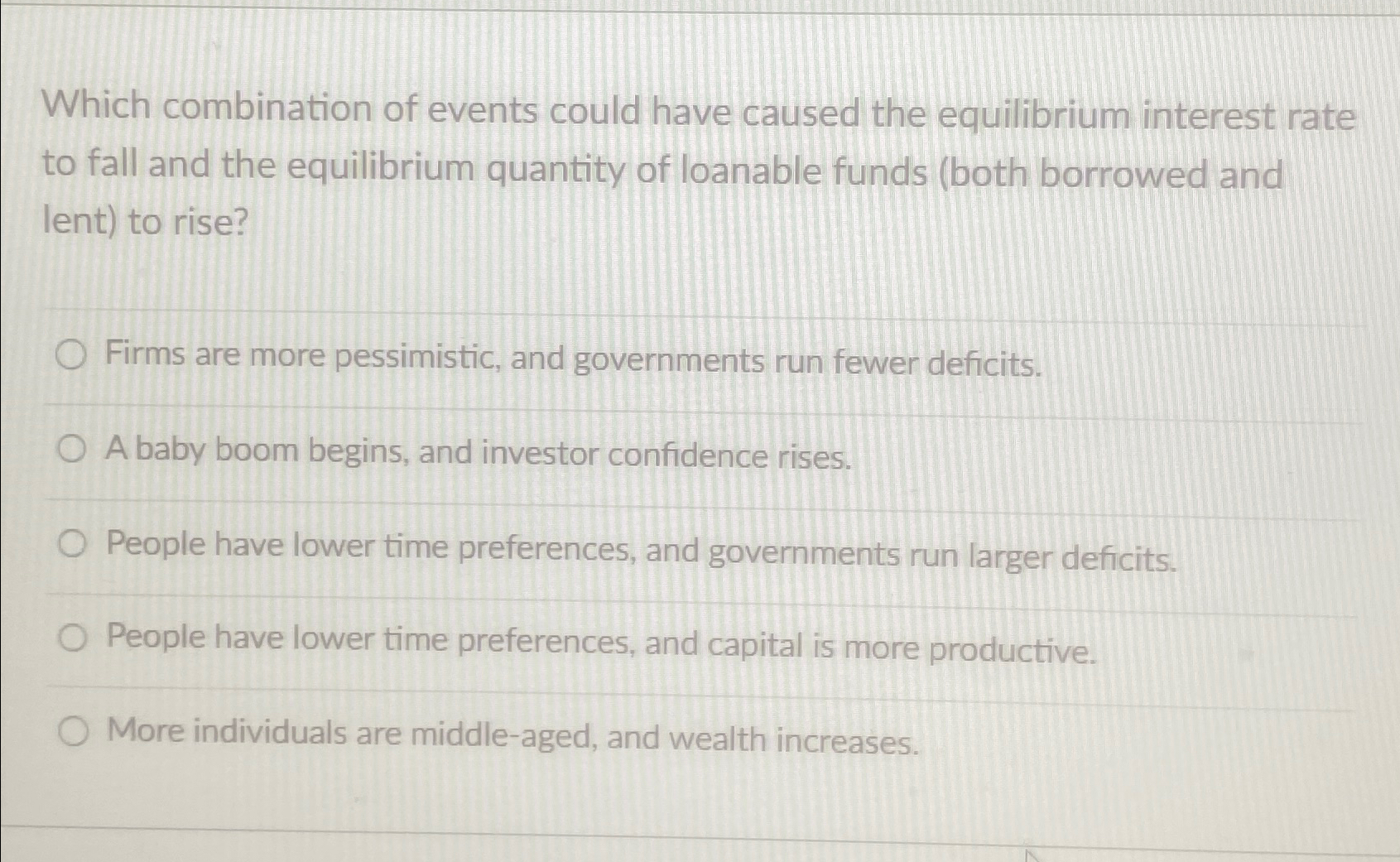Solved Which combination of events could have caused the | Chegg.com