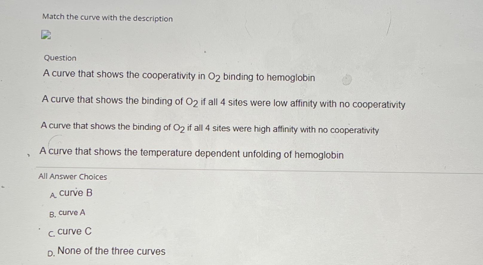 Solved Match the curve with the descriptionQuestionA curve | Chegg.com | Chegg.com