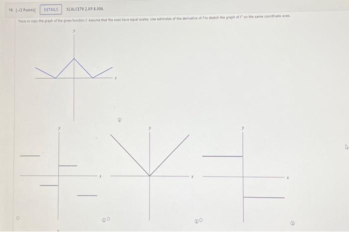Solved DETAILS SCALCET9 2.XP.8.006. 19. [-/2 Points] Trace | Chegg.com