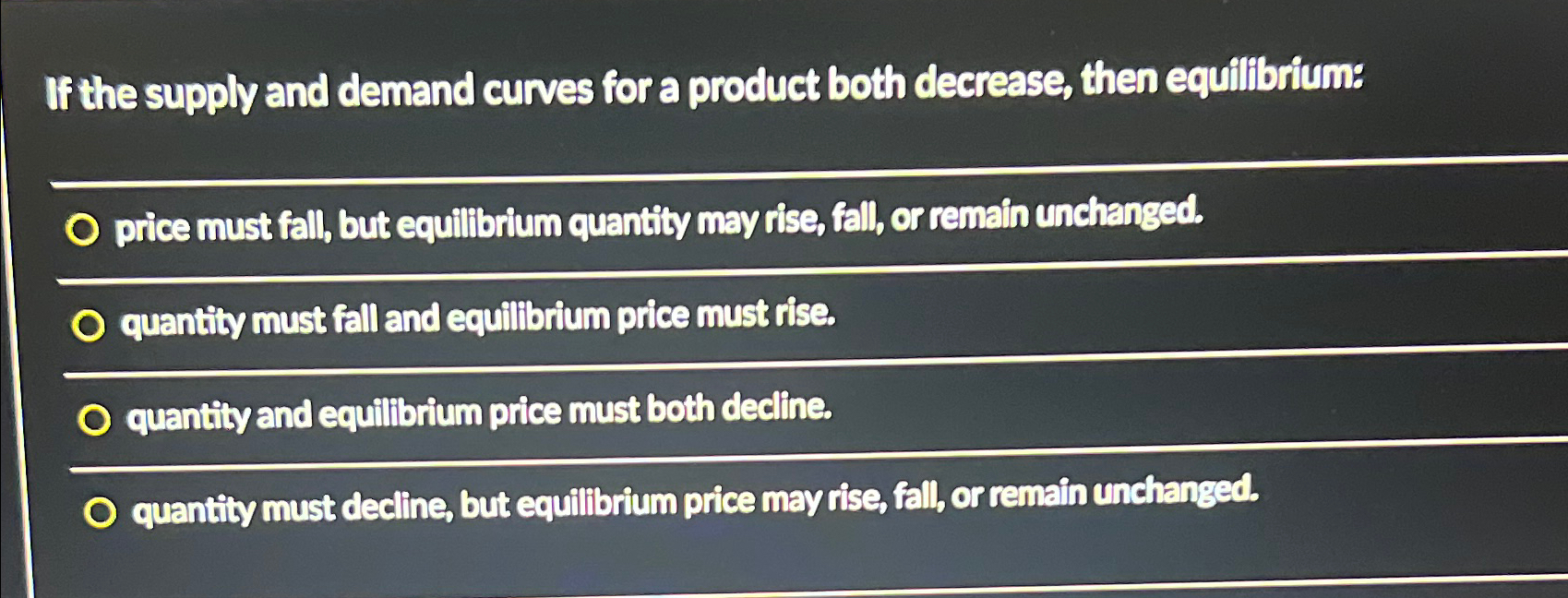 Solved If the supply and demand curves for a product both | Chegg.com