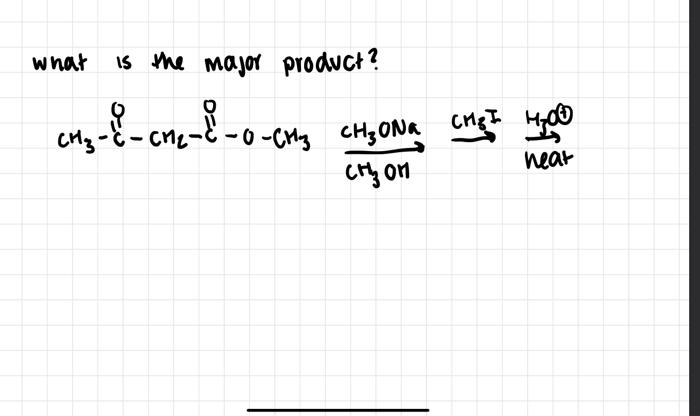 Solved what is the major product? | Chegg.com