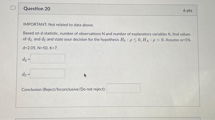 Solved IMPORTANT: Not related to data above. Based on | Chegg.com