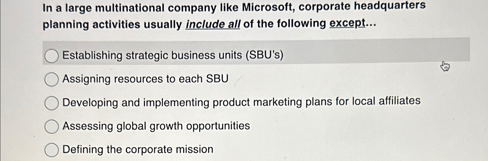 Solved In a large multinational company like Microsoft, | Chegg.com