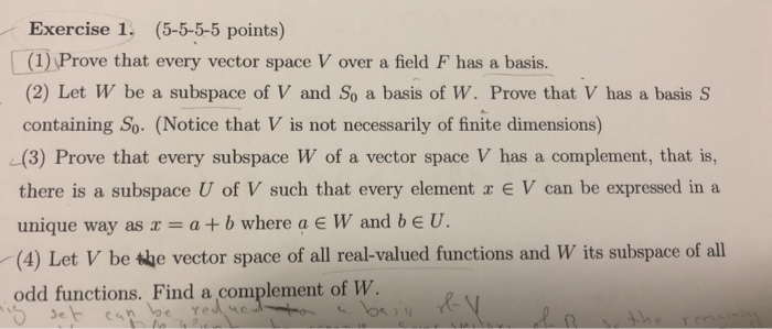Solved Exercise 1. (5-5-5-5 points) (1) Prove that every | Chegg.com