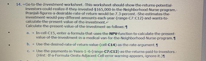 Solved 14.-Go-to-the-Investment-worksheet. This | Chegg.com