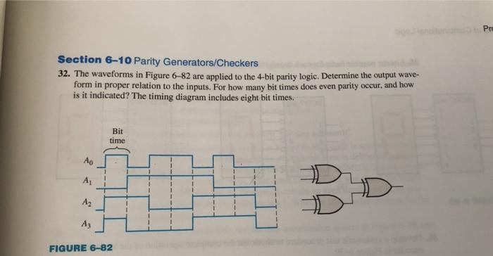Solved Section 6-10 Parity Generators/Checkers 32. The | Chegg.com