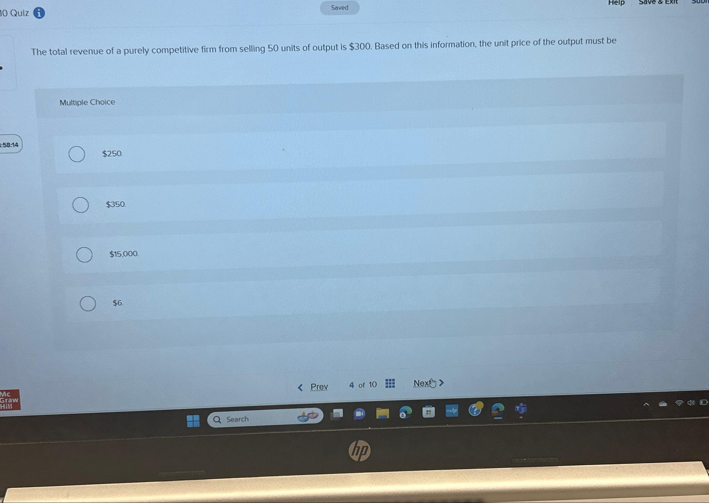 Solved The total revenue of a purely competitive firm from | Chegg.com