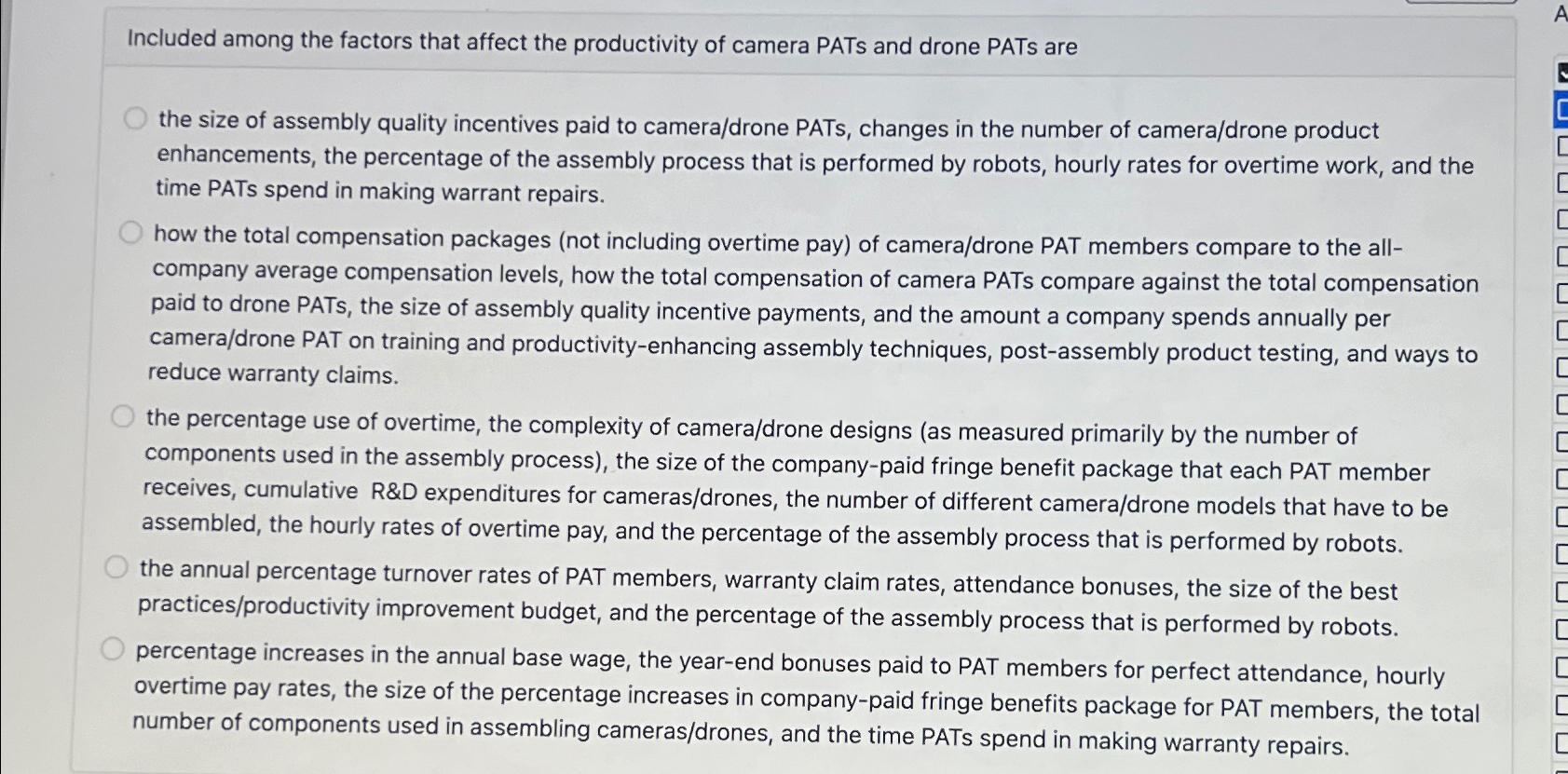 Solved Included among the factors that affect the | Chegg.com