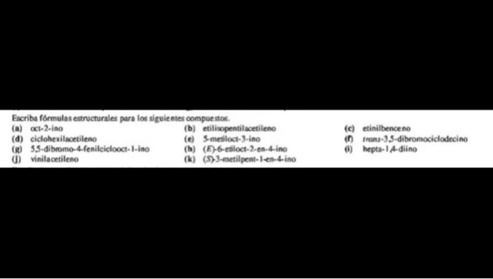 Solved Escriba formulas estructurales pars los siguie ntes | Chegg.com