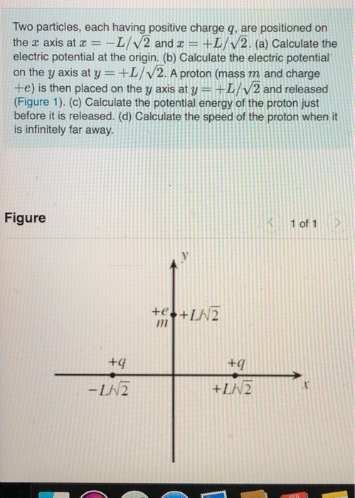 Solved Two particles, each having positive charge q, are | Chegg.com
