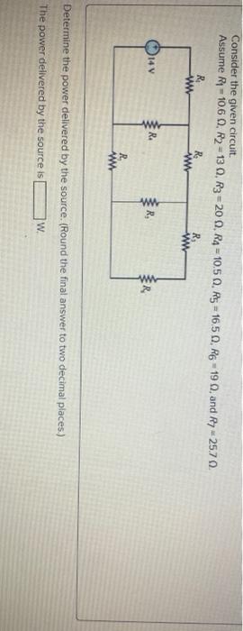 Solved Consider the given circuit. Assume R1 = 10.6 0, R2 = | Chegg.com