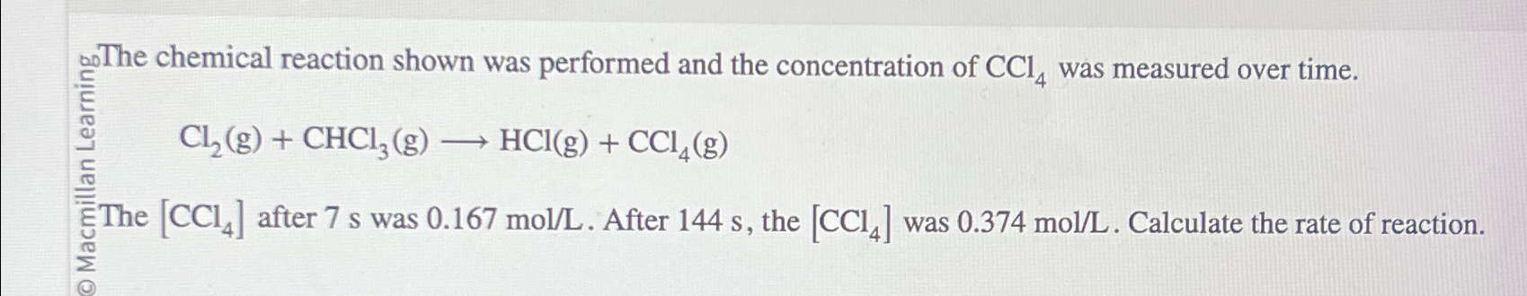 Solved oThe chemical reaction shown was performed and the | Chegg.com