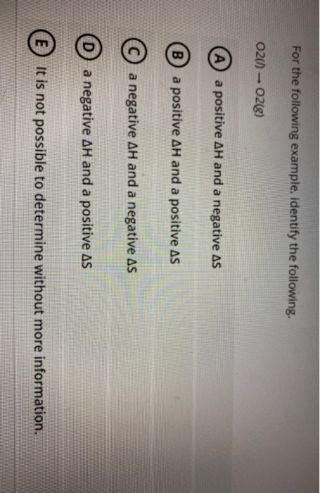 Solved For the following example, identify the following. | Chegg.com