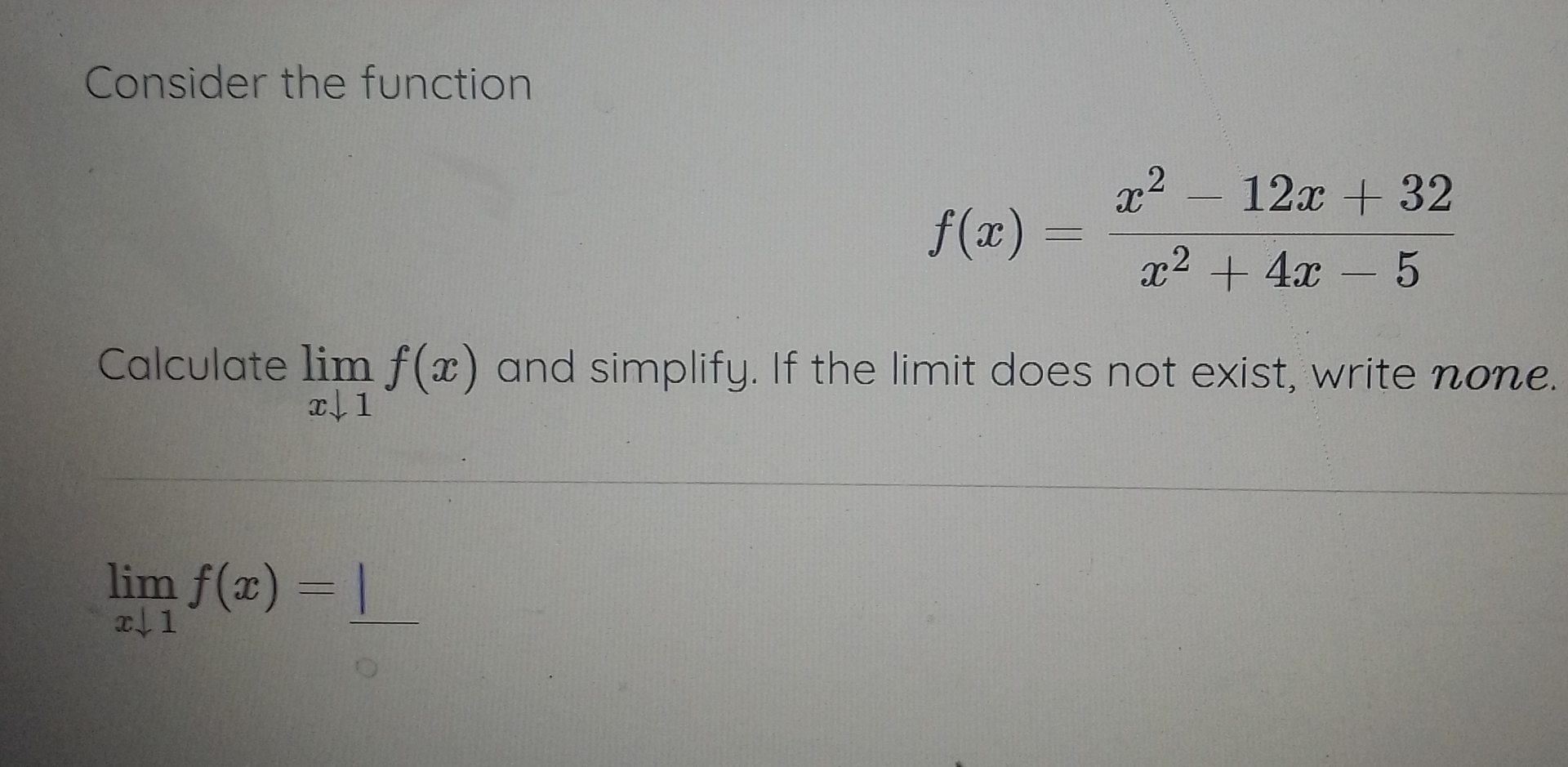 Solved Consider the functionf(x)=x2-12x+32x2+4x-5Calculate | Chegg.com Solved Consider the functionf(x)=x2-12x+32x2+4x-5Calculate | Chegg.com